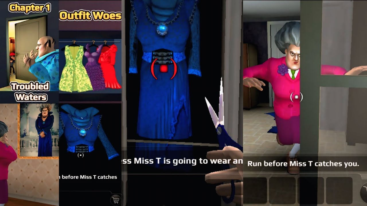 (SCARY TEACHER 3D) MISS T Piche Padh Gai 🥶😱Laikin Meine Dress Cut Kr Di ...