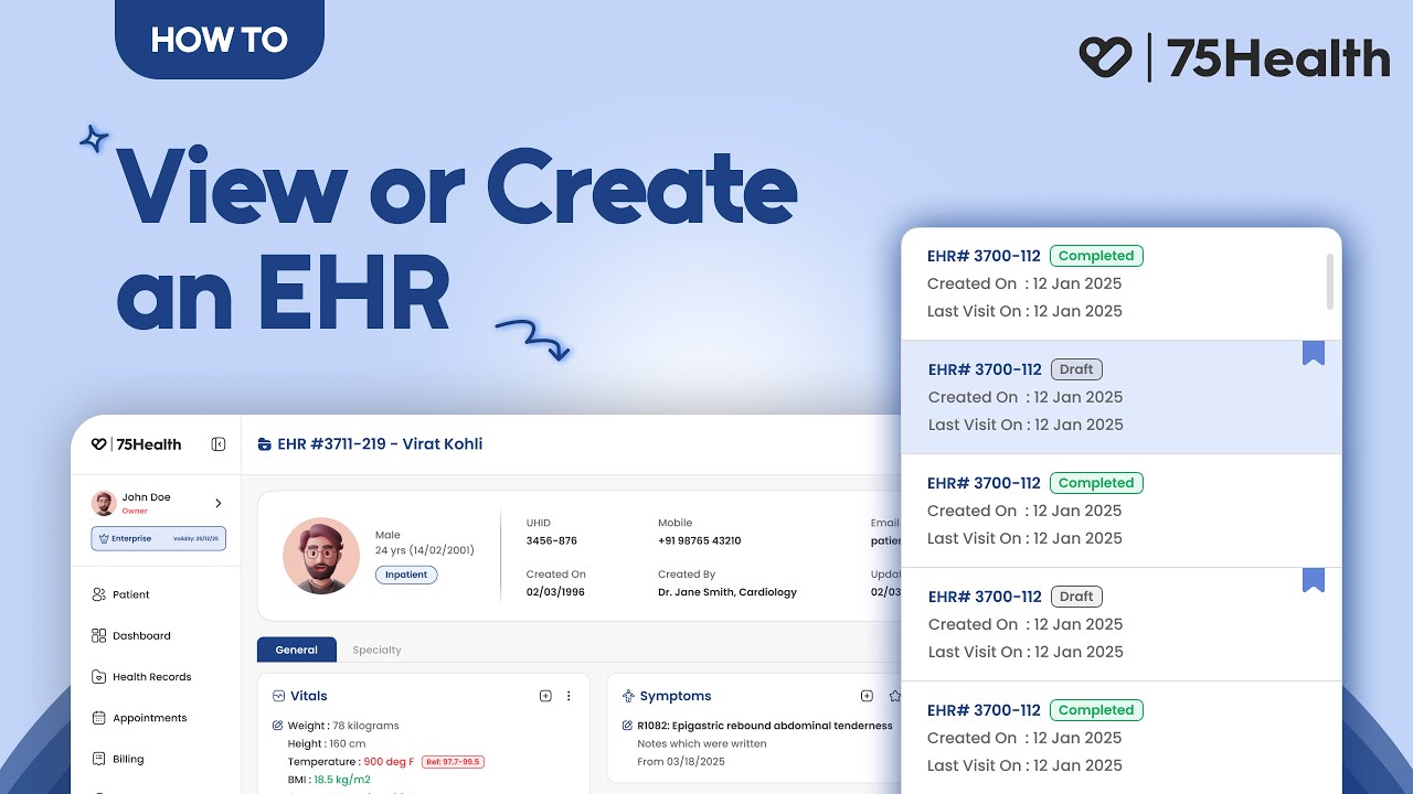 How to View & Create an EHR - YouTube