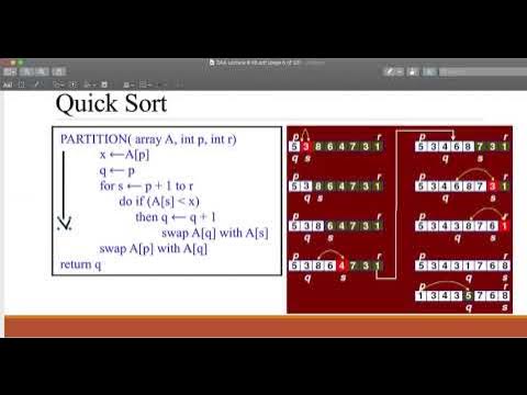 CS-204 Design & Analysis of Algorithms Lecture # 17 Divide & Conquer Approach (Quick Sort ...