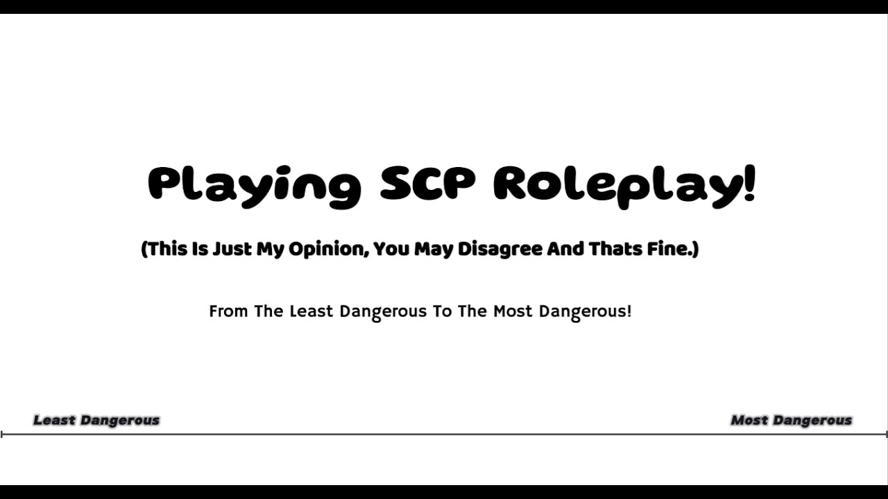 Most Dangerous Scp's In Scp Roleplay! - YouTube
