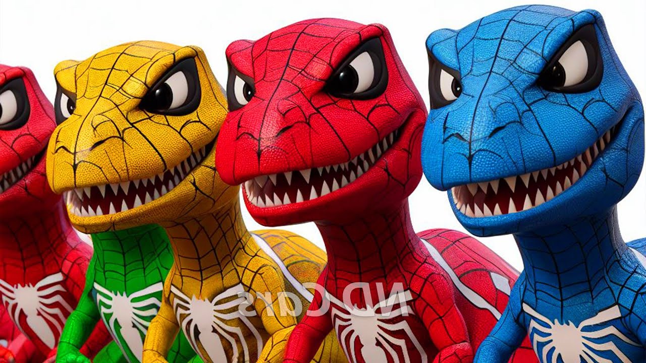 Hulk T-Rex vs Spiderman Indominus SuperHero Dinosaurs Jurassic World ...