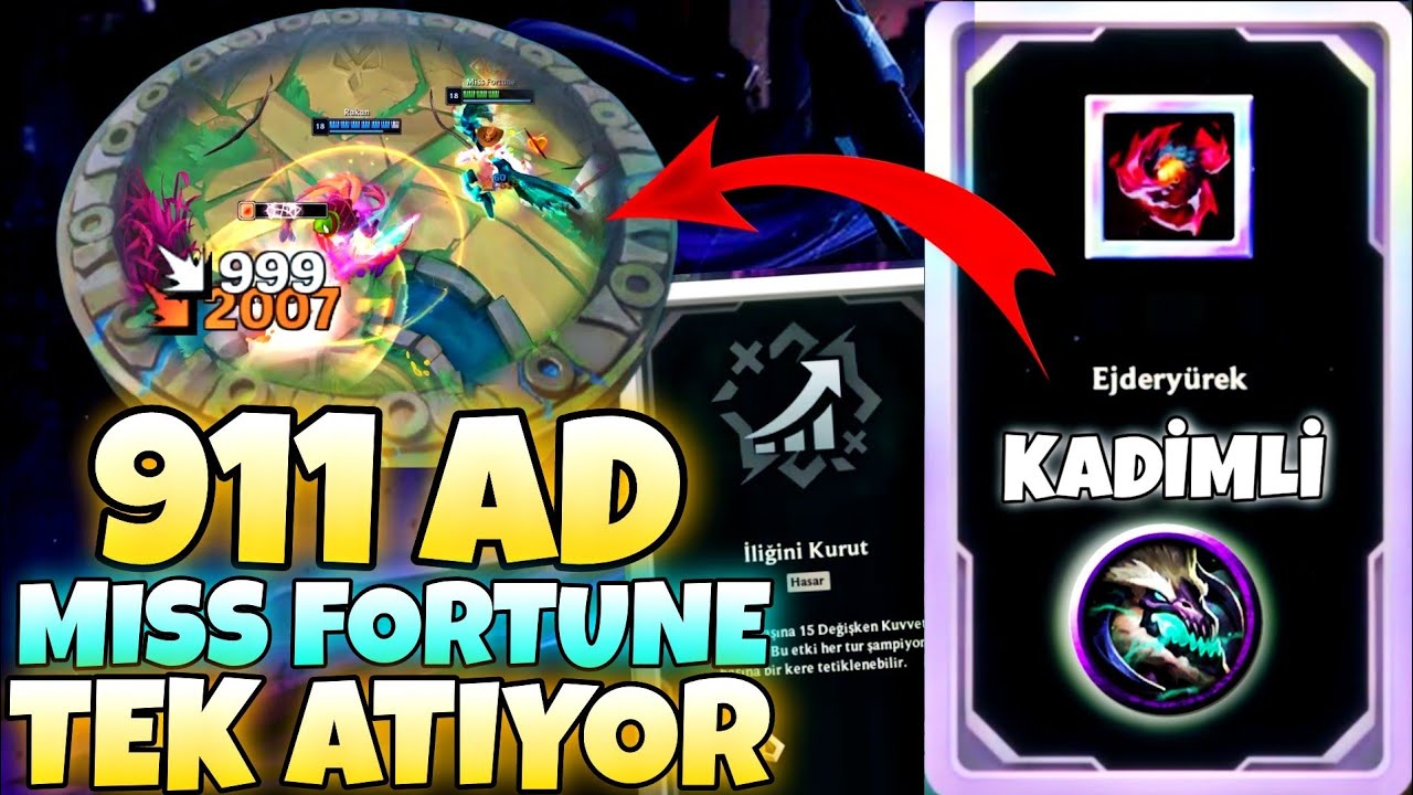 911 AD MİSS FORTUNE TEK ATIYOR (KADİMLİ) - LOL ARENA MODU - YouTube