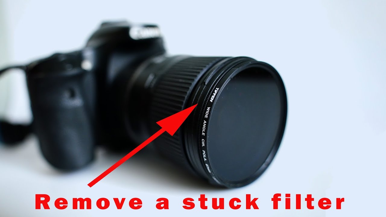 How to Remove a Stuck Filter From A Camera Lens - YouTube