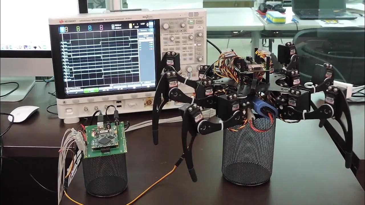 FPGA Implementation of Central Pattern Generator for legged robots locomotion - YouTube
