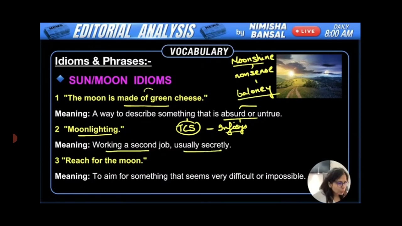 sun moon idioms - YouTube