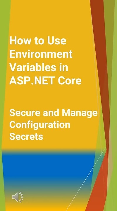 How to Use Environment Variables in ASP.NET Core#First Principle Thinking - YouTube