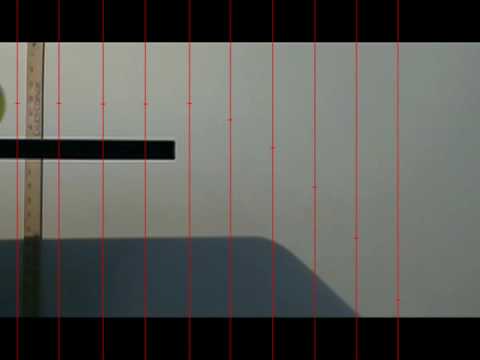 Slow-motion Ball Drop (Rolling off a table with tracking) - YouTube