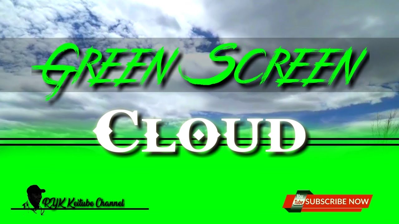 Green screen cool moving cloud animated (awan) - YouTube