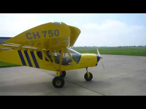 STOL CH 750 with super-bright Zenair AeroLED 3-position wing tip nav ...