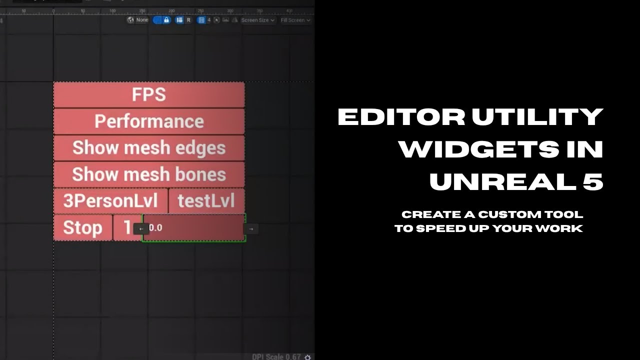 Editor Utility Widgets in Unreal 5 - Speed up work & write your own ...