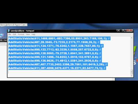 Pawno Howto 2: Adding Cars And Classes(SAMP) - YouTube