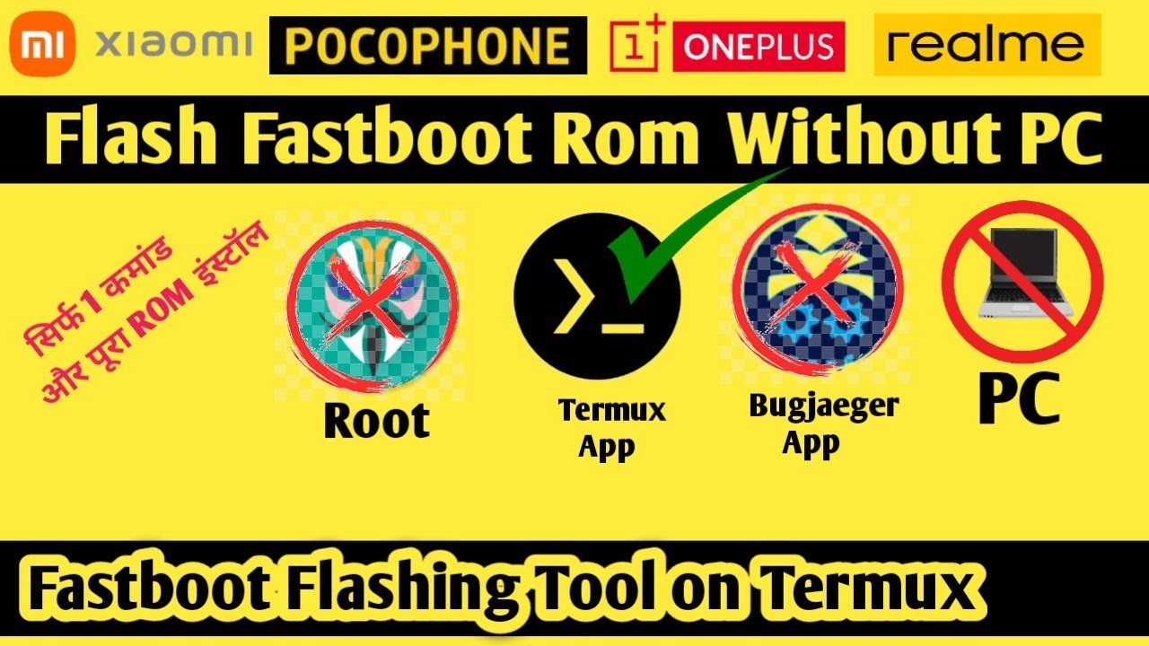 Termux Fastboot Rom Flashing 1 Click | Flash Fastboot Rom Without PC | Mobile Software Kare bina ...