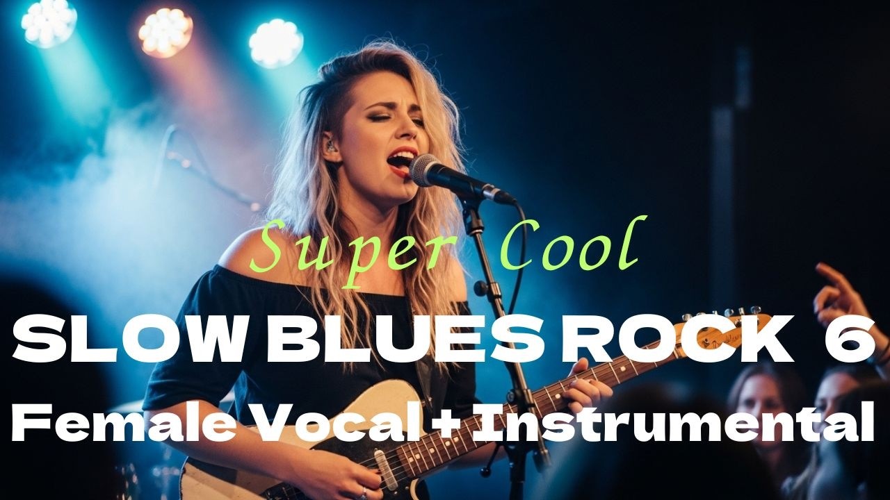 Super Cool SLOW BLUES ROCK 6 by Female Vocal + Instrumental !!! - YouTube