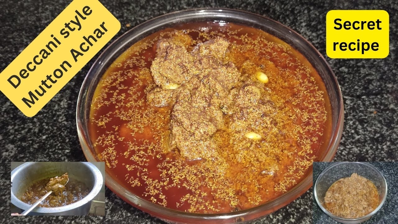 Authentic Grandma's Style Mutton Pickle At Home | Hyderabadi Mutton ...