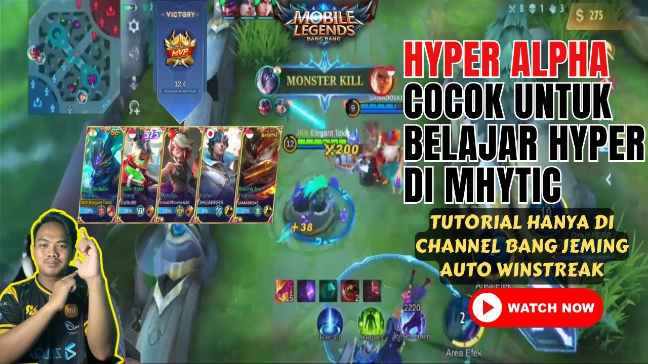 HYPER ALPHA Musuh Auto Surrend - AUTO MENANG INI MAH… - Alpha MLBB - Mobile Legends Bang Bang ...