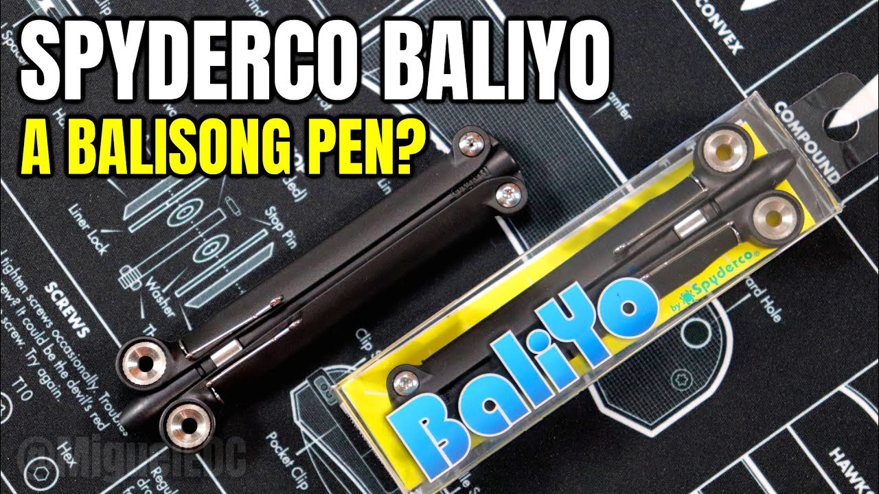 Legal and Fun EDC Pen! - Spyderco "BaliYo" Balisong Style Pen Unboxing ...