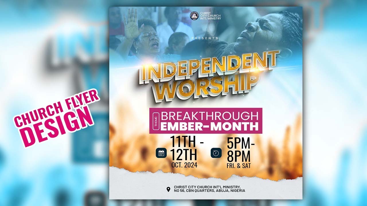 Church Flyer Design | Church Flyer Design in Photoshop | Independent ...