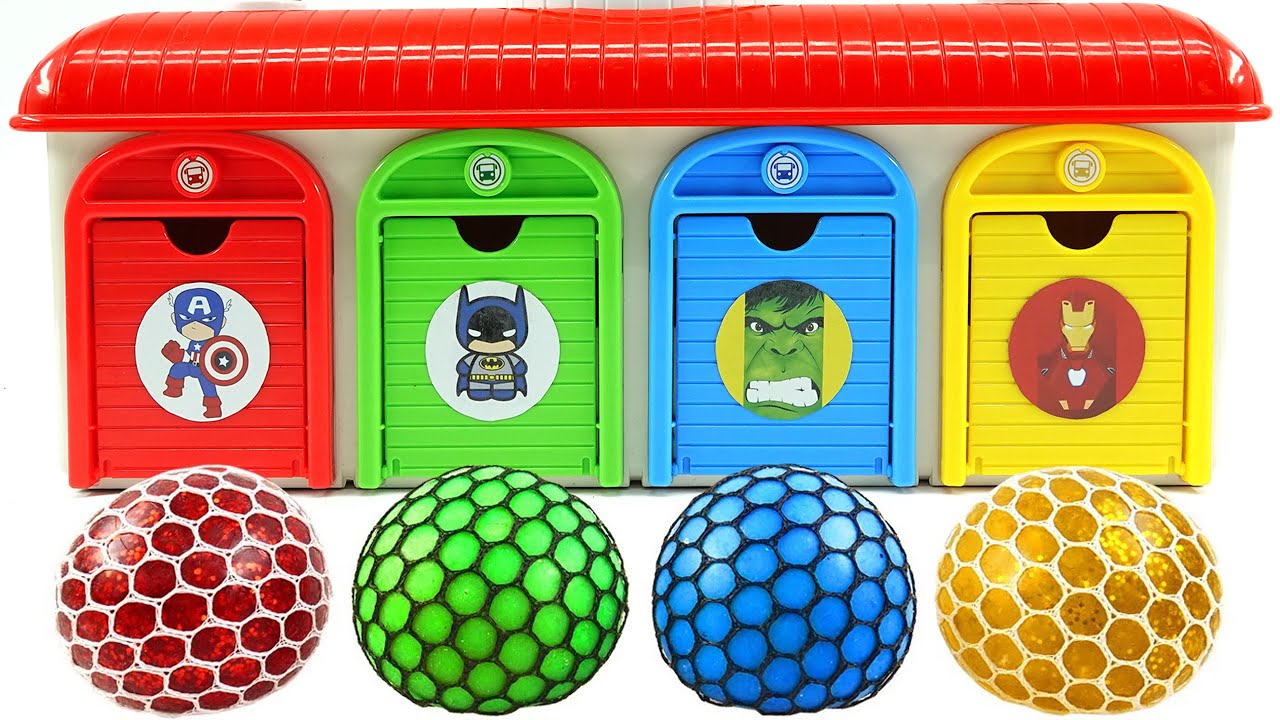 4 Stress Balls Squishy Satisfying Video | How To Make Rainbow Beads ...