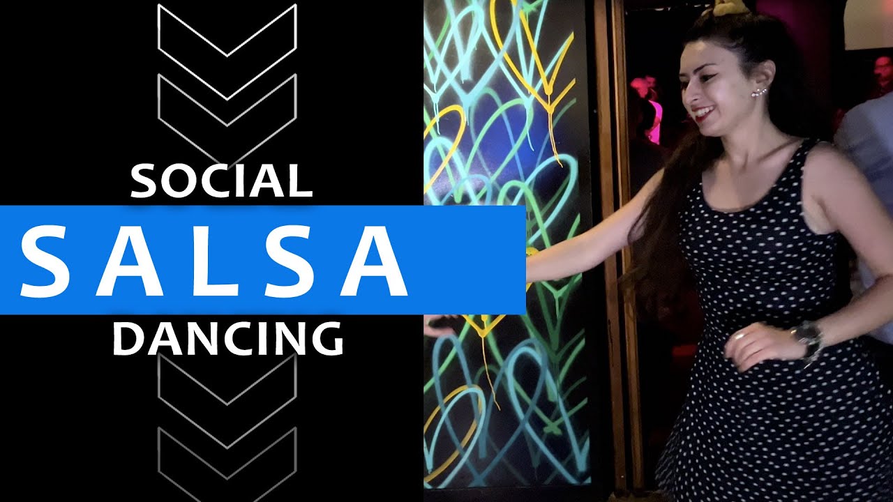 Social Salsa Dancing, First dance.... - YouTube