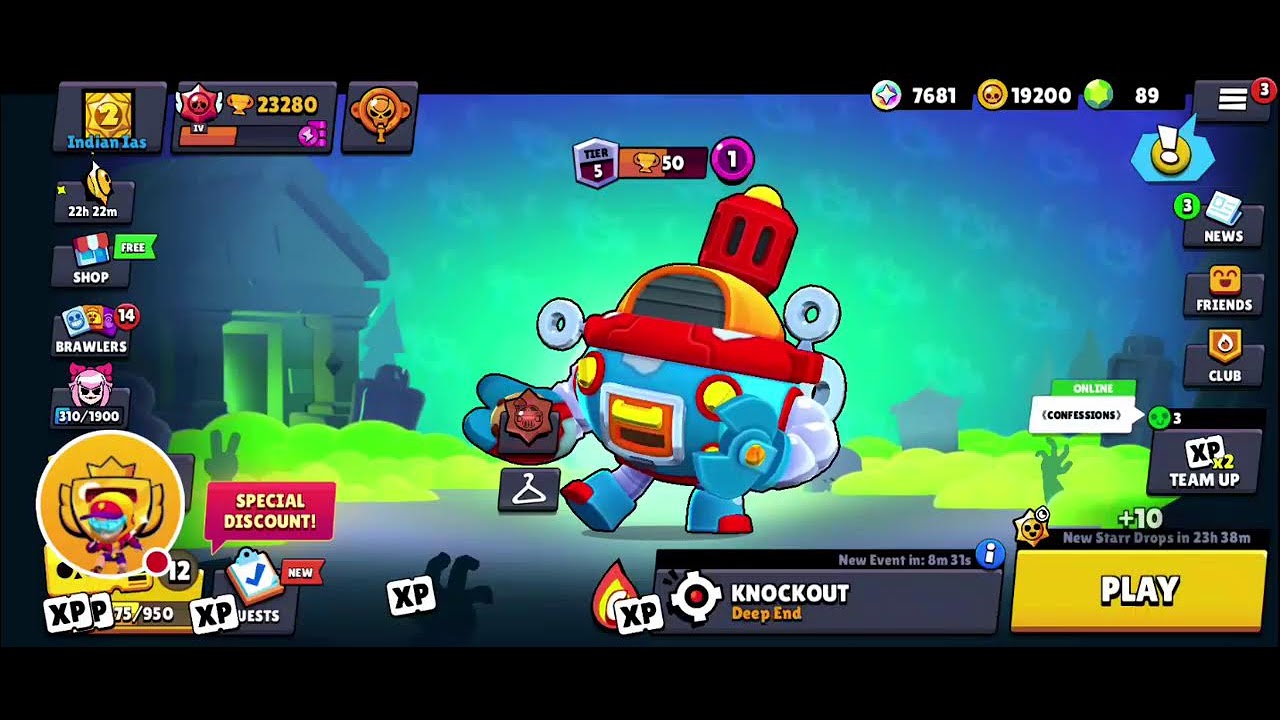 Knockout Event Live Gameplay In Brawl Stars 👍👍 | Brawl Stars Live ...