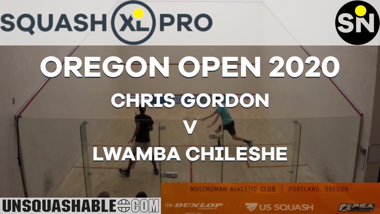 PSA CHALLENGER TOUR | OREGON OPEN 2020 | Chris Gordon v Lwamba Chileshe ...