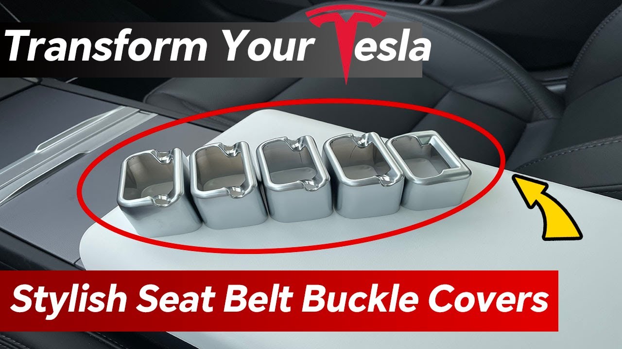 How Can Seat Belt Buckle Covers Transform Your Tesla? - YouTube