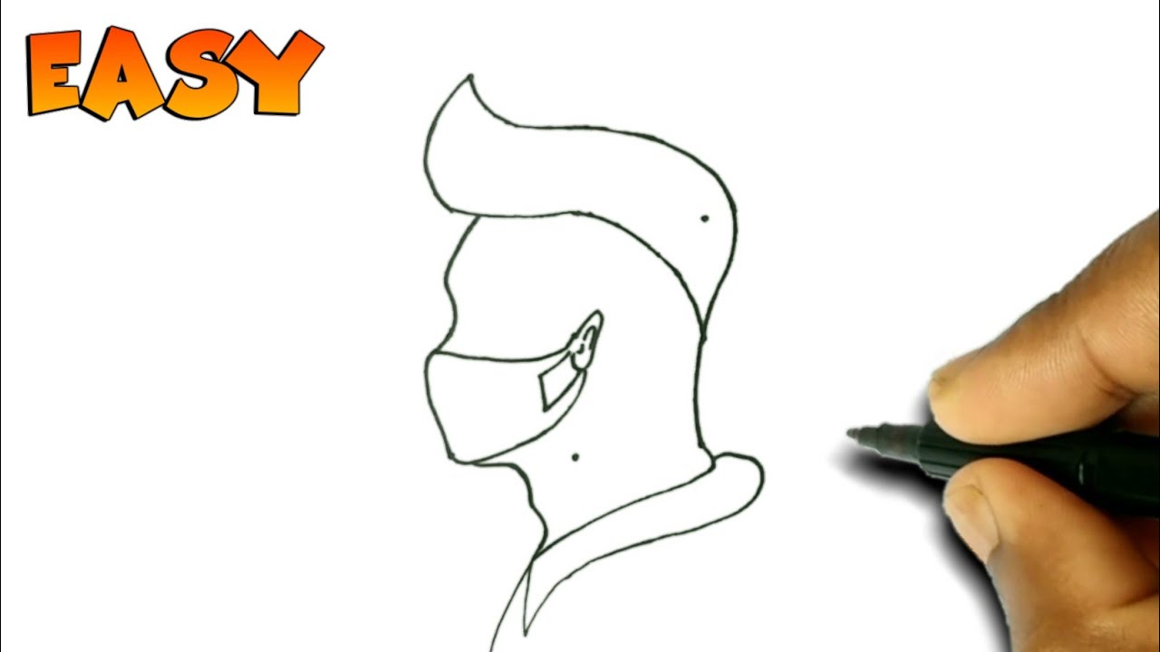 Boy drawing with 3x3 dots | step by step boy drawing | drawing with ...
