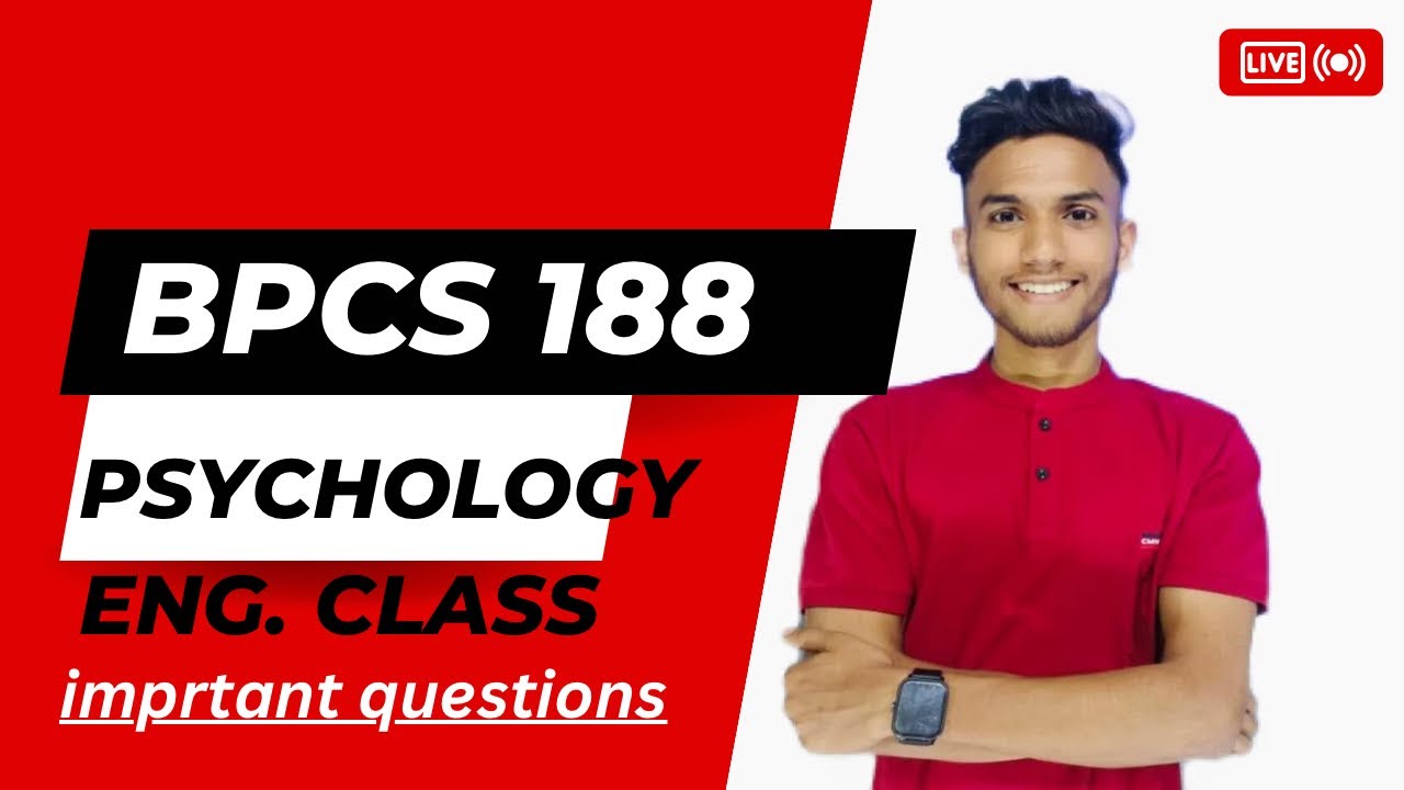 BPCS 188 ENGLISH APPLICATION OF SOCIAL PSYCHOLOGY - YouTube