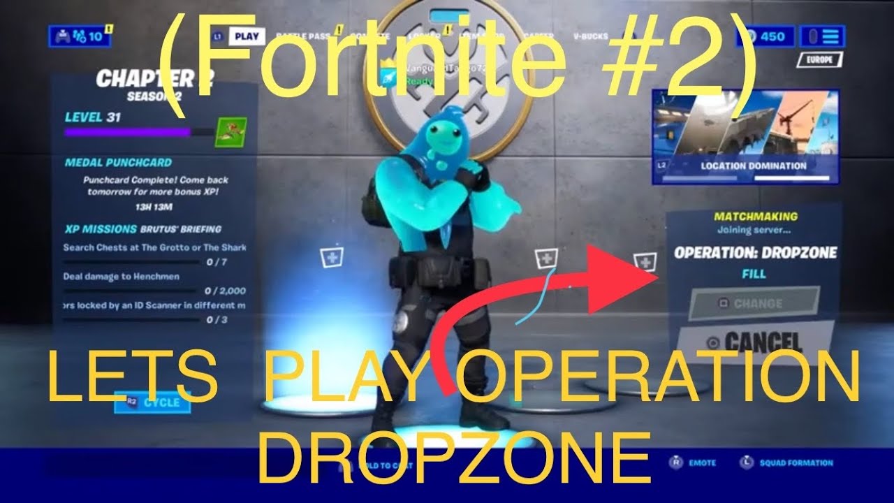 LETS PLAY OPERATION: DROPZONE (Fortnite #2) - YouTube