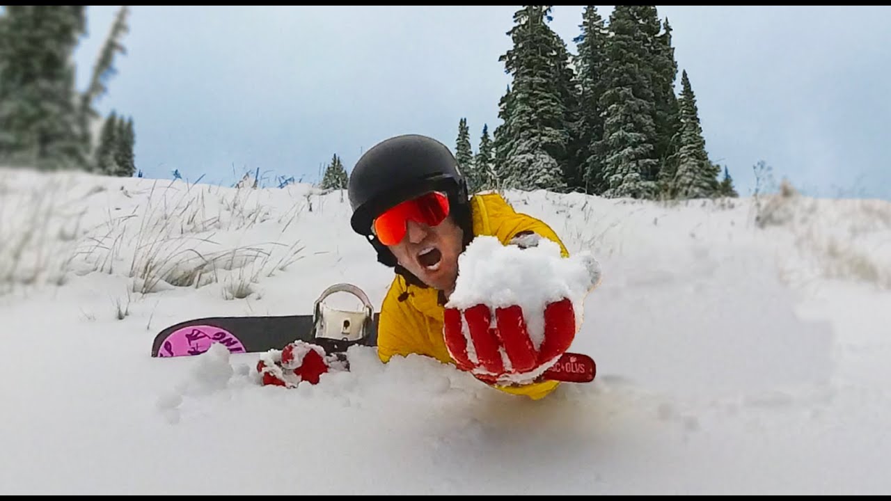 Snowboarding HUGE October Colorado Snow Storm - YouTube