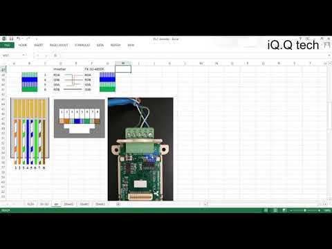 PLC FX3U Modbus-RTU protocol RS-485 điều khiển biến tần họ Fr-D700 hoặc Fr-E700 - Part 1 - YouTube