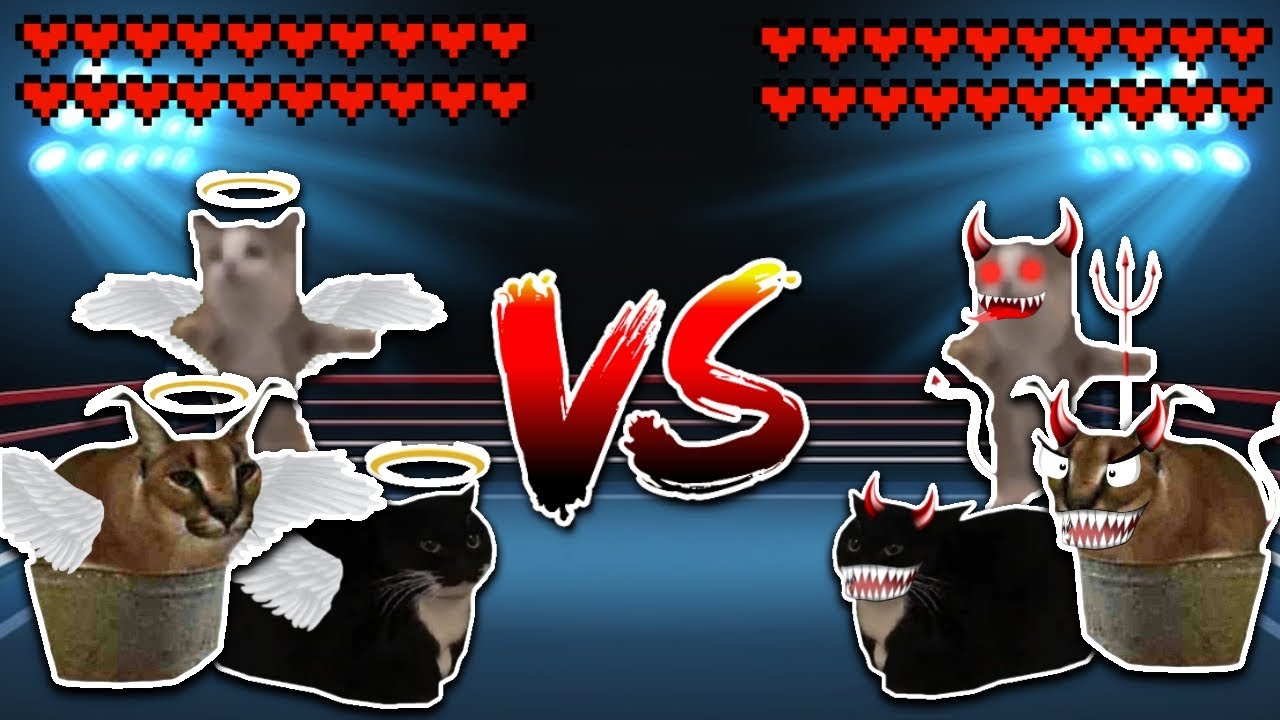 All Angel Cats vs All Demon Cats! Meme battle - YouTube