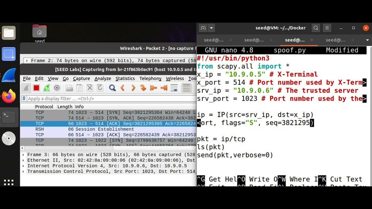 Mitnick attack (SEED lab) part 1 - YouTube