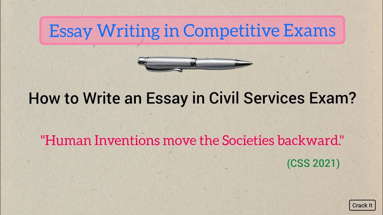 Essay Writing in Competitive Exams | CSS/PMS Essay Writing - YouTube