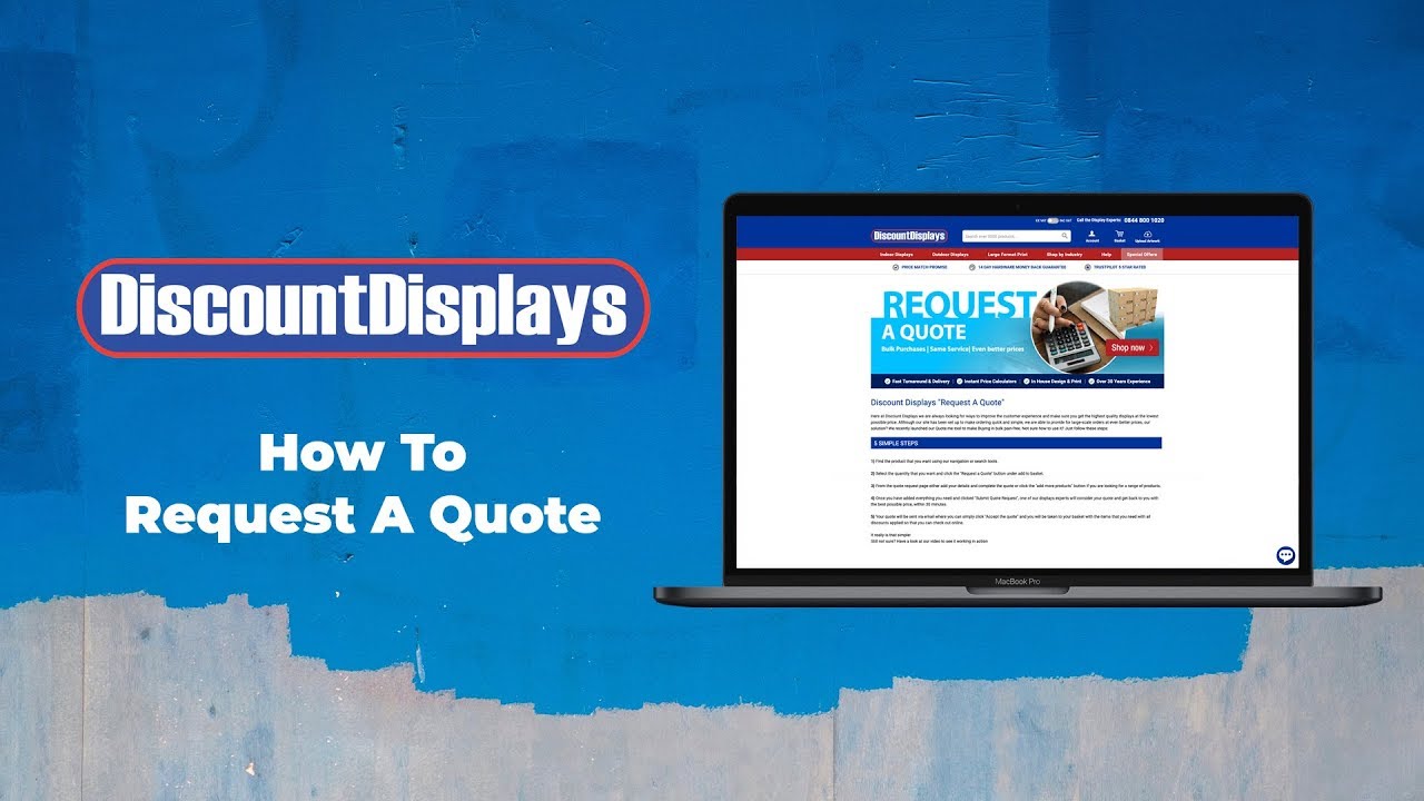 How To Request a Quote | Discount Displays - YouTube
