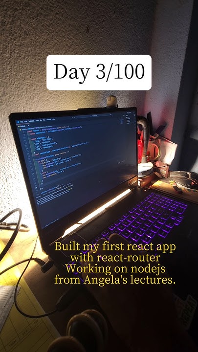Day 3/100 of #fullstack journey. #code #frontend #backend #shorts #fyp #javascript #reactjs # ...