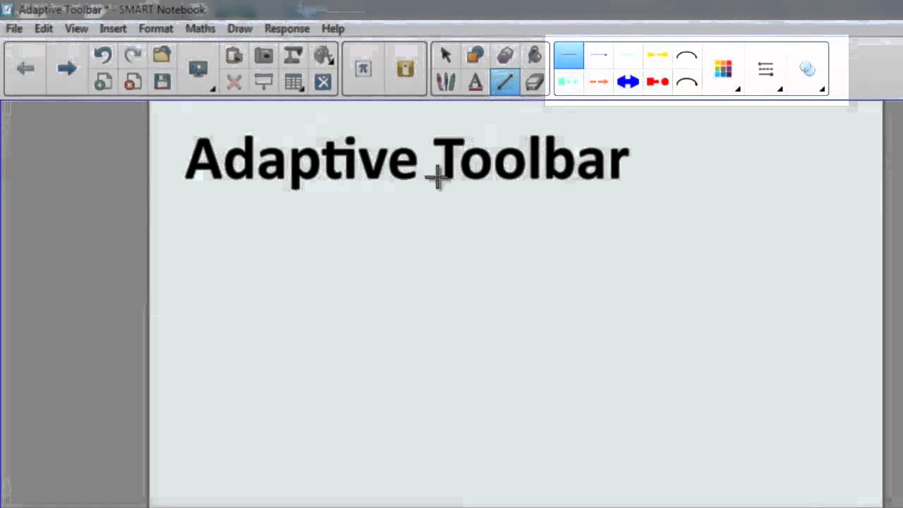 SMART Notebook Adaptive Toolbar - YouTube