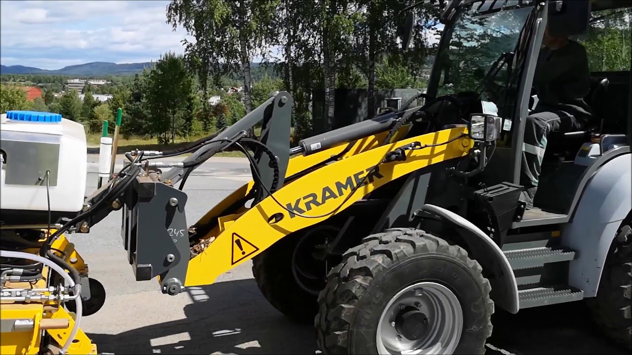 Kramer 5055e hjullaster i Oslo - YouTube