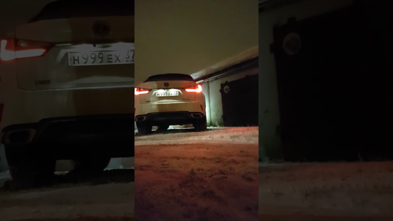 Exhaust Lexus RX 350 f-sport 2016 Stock - YouTube