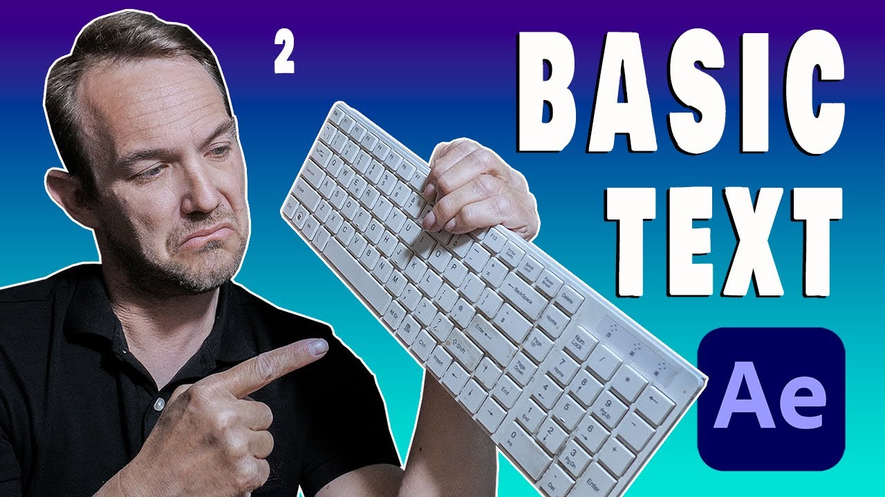 ADOBE AFTER EFFECTS TEXT TUTORIAL for beginners - After Effects complete course (Part 2) - YouTube