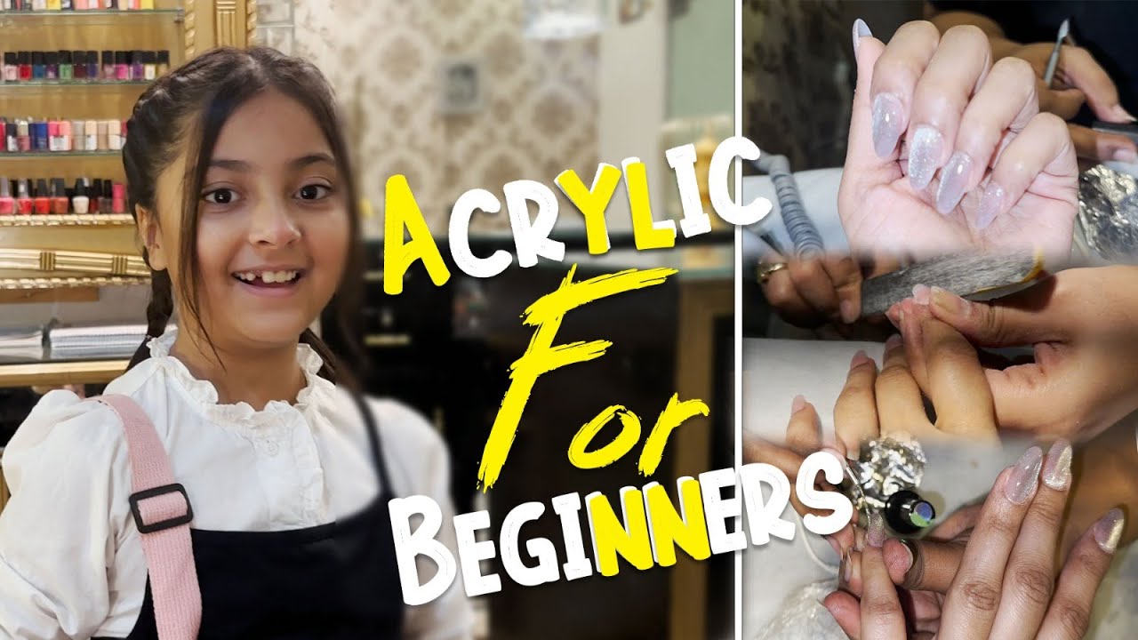 Acrylic Nail Tutorial - How To Apply Acrylic For Beginners || Fiza Ali ...
