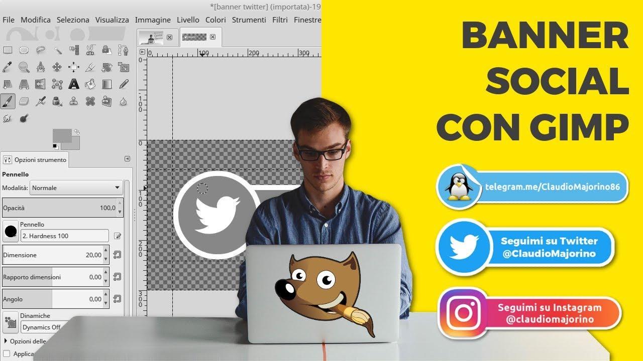 Banner social con Gimp [Tutorial Ita] - YouTube