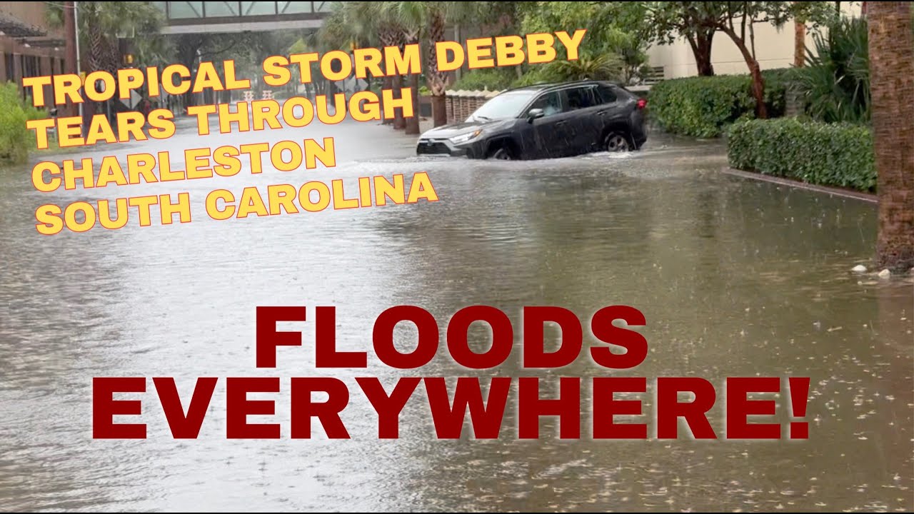 Tropical Storm Debby FLOODS Charleston, South Carolina - YouTube
