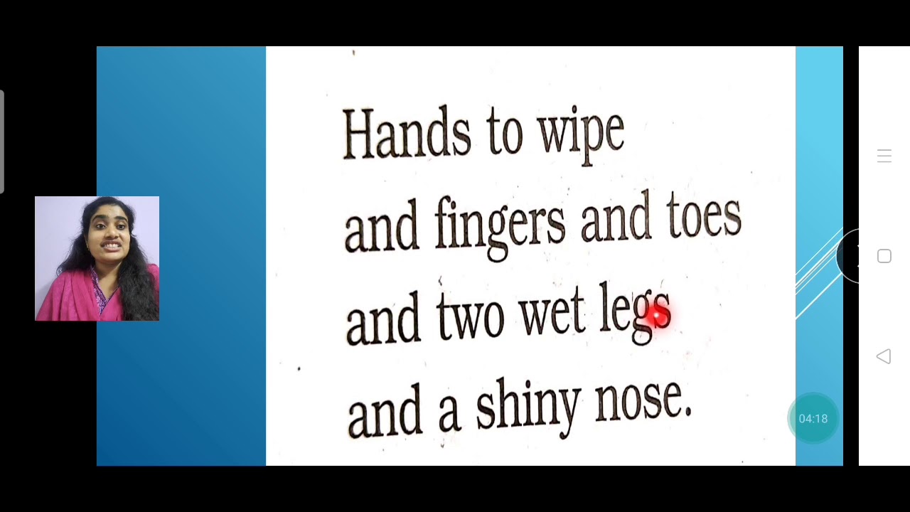 Std 1 Eng Unit 2 Poem 2 - YouTube
