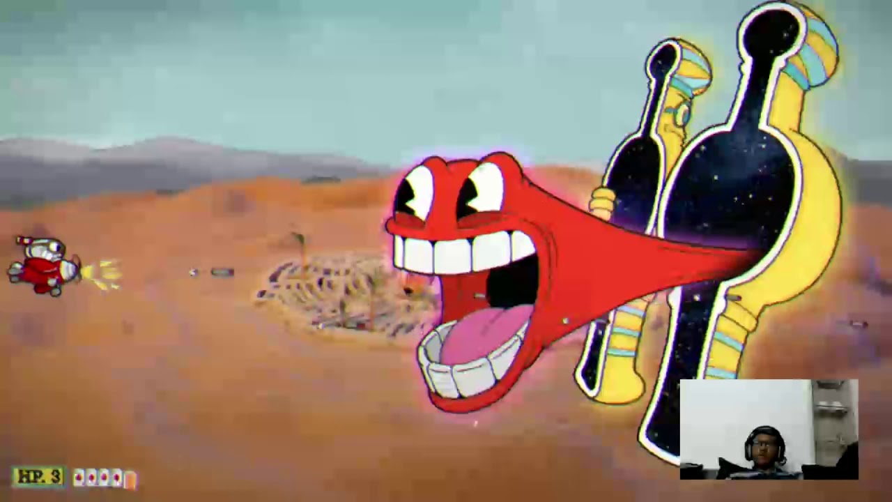 Cuphead How to Beat Genie Boss Dijimmi the Great - YouTube