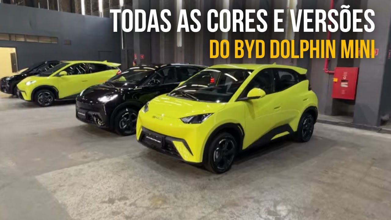 Todas as cores e versões do BYD Dolphin Mini - YouTube