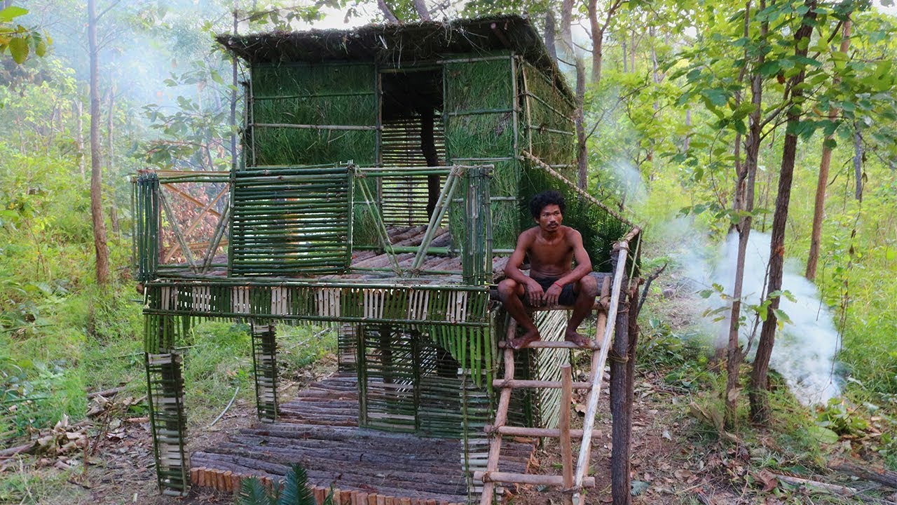 Primitive Technology - Build the Most Wonderful House by Ancient Skills ...