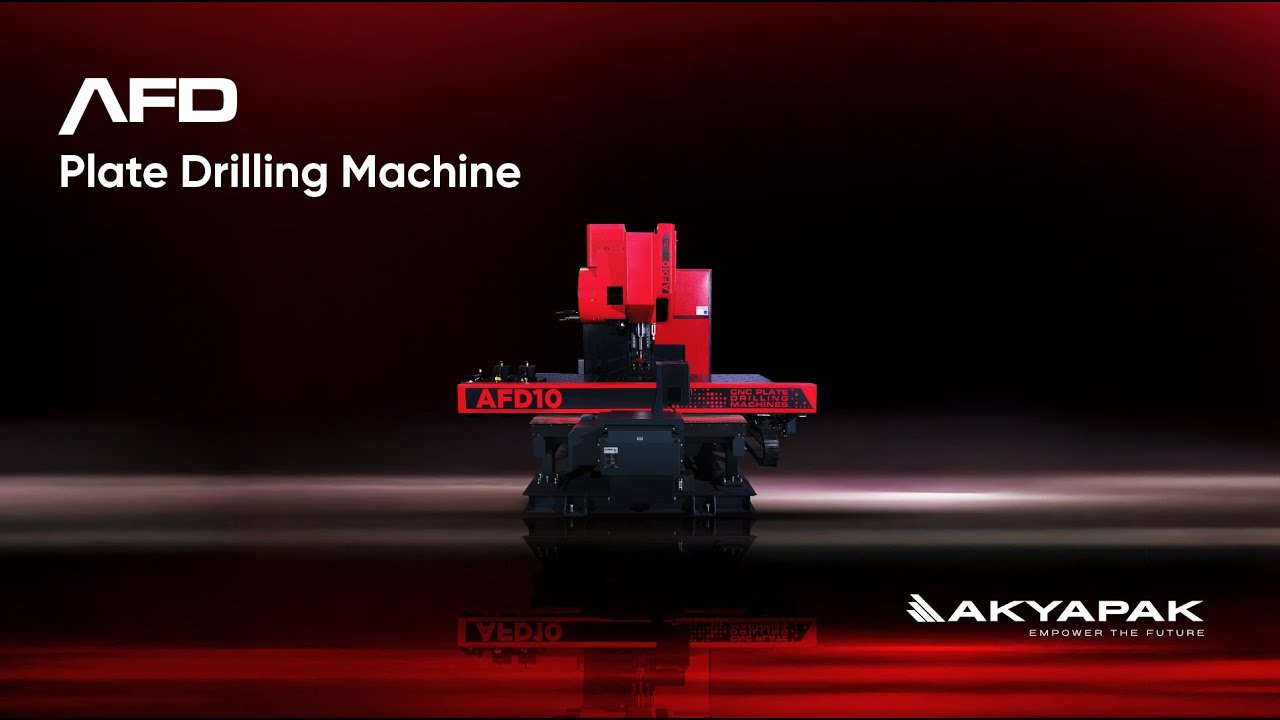 AFD 1000x1500-40 Plate Drilling Machine/ Plaka Delme Makinesi - YouTube