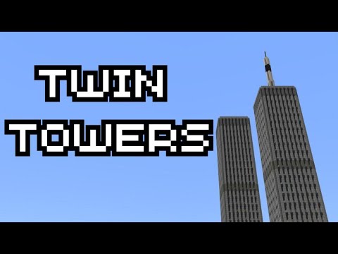 Building The Twin Towers In Minecraft - YouTube