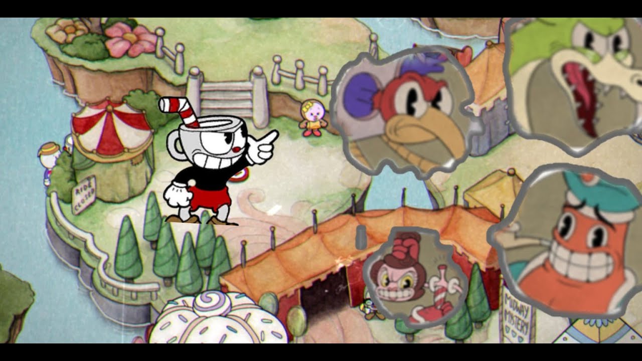 Cuphead isla 2 All Bosses - YouTube